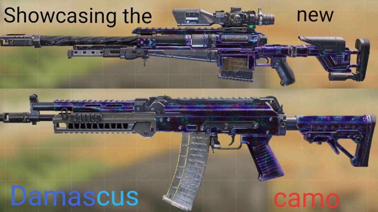 *New Damascus camo* on every weapon showcase | Call of Duty Mobile | no ...