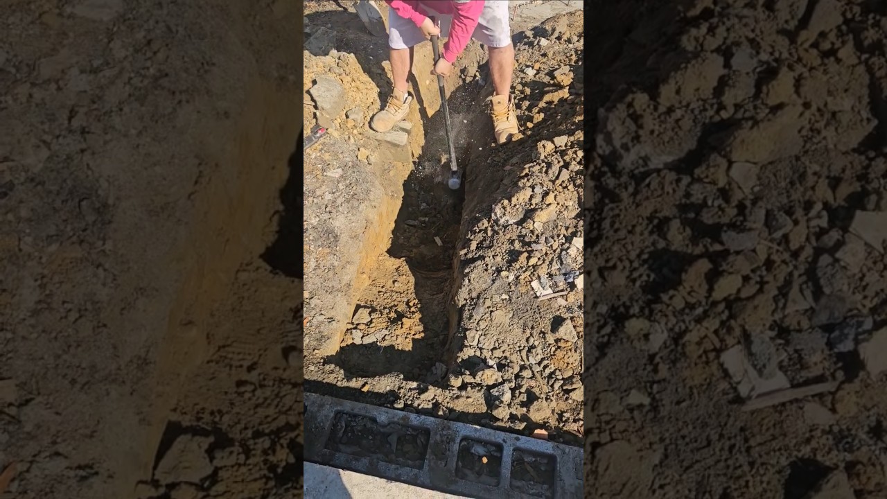 how to demolish concrete foundations - YouTube