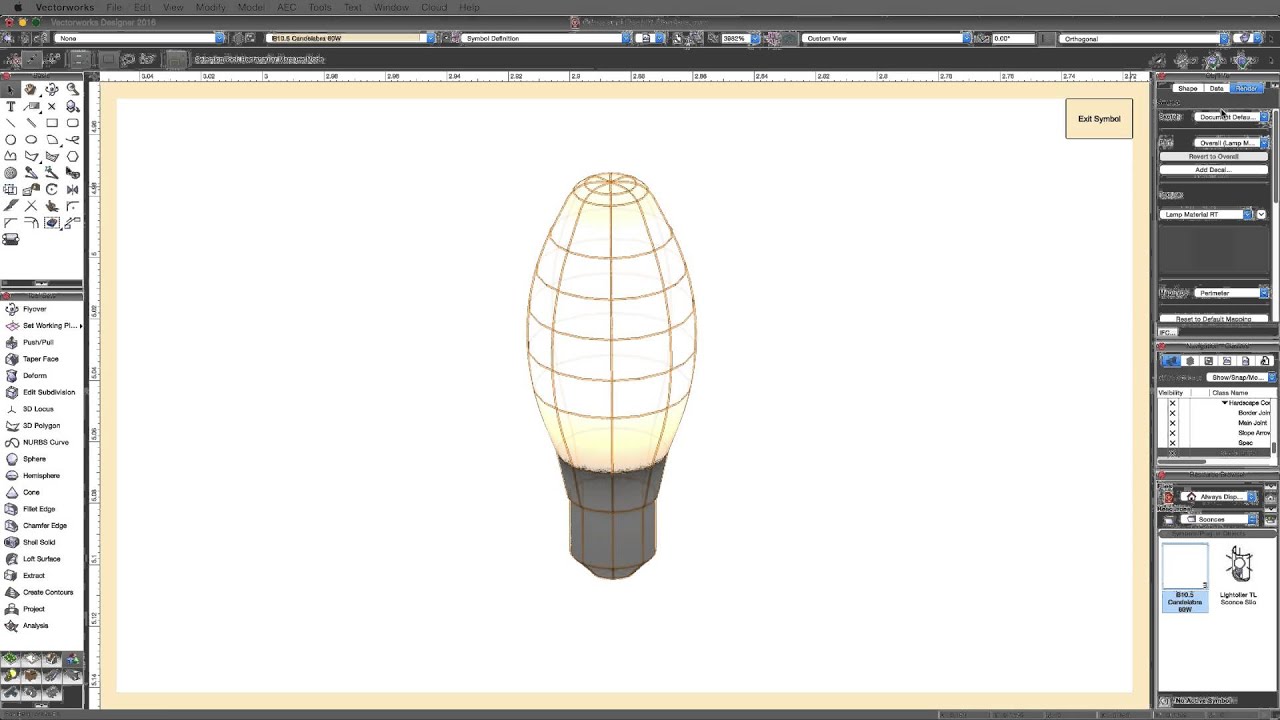 GSG - Vectorworks Renderworks 2016 - 11 Backlit and Glow Textures - YouTube