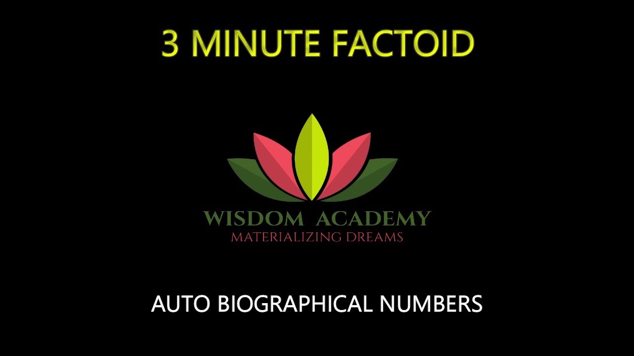 3 Min Factoid || 2020 !! A SELF DESCRIPTIVE NUMBER ?? || Auto ...