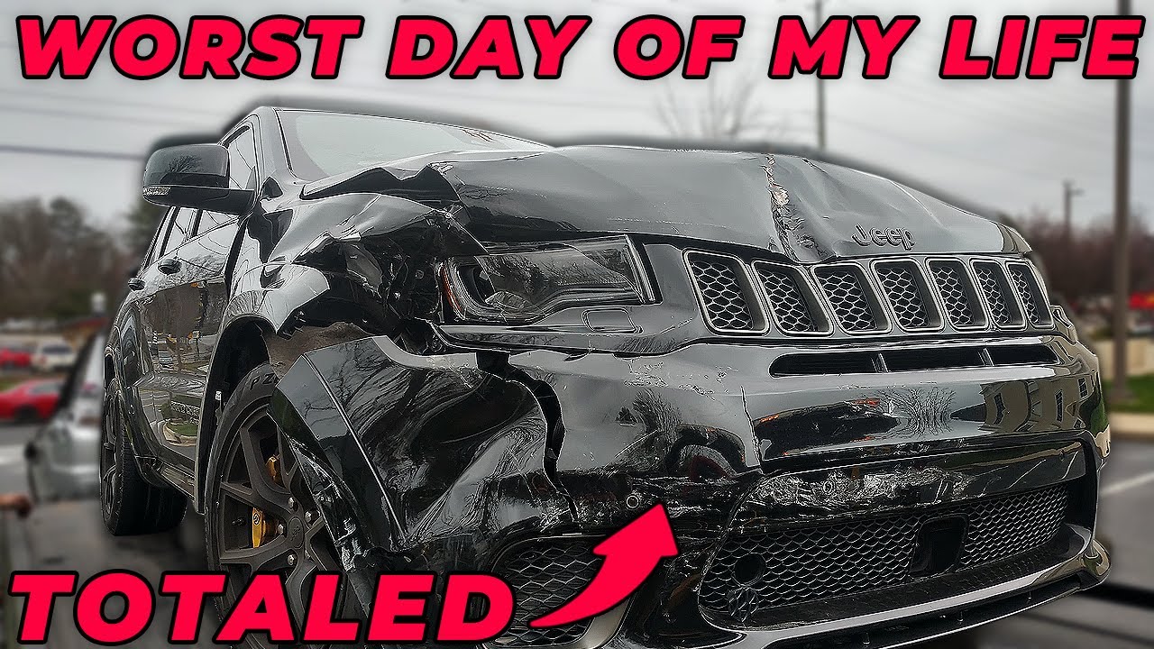 I Wrecked My Trackhawk With My Family In The Car! Car Flipped Twice ...
