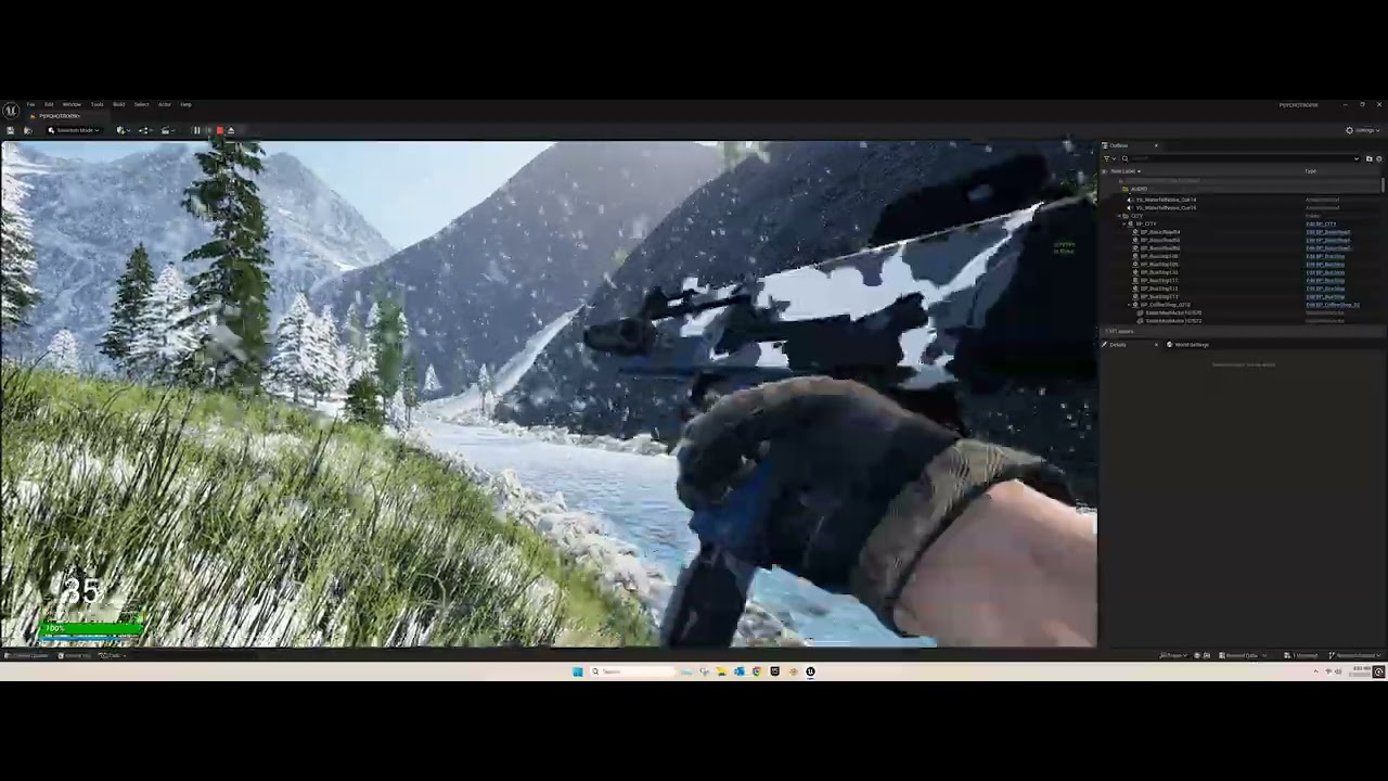 UNREAL ENGINE 5 + FLUID FLUX - WINTER WATERFALL - YouTube