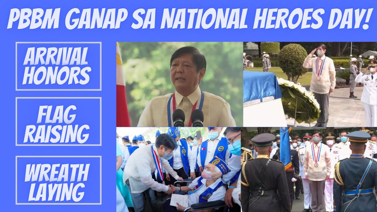 PBBM GANAP SA NATIONAL HEROES DAY SA LIBINGAN NG MGA BAYANI - YouTube