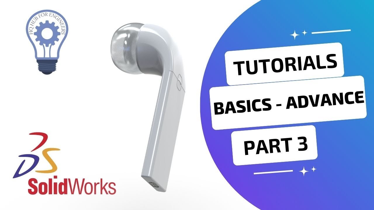 How to make Airpod/Eardot in SOLIDWORKS 2021 Tutorial | Airpod/Eardot ...