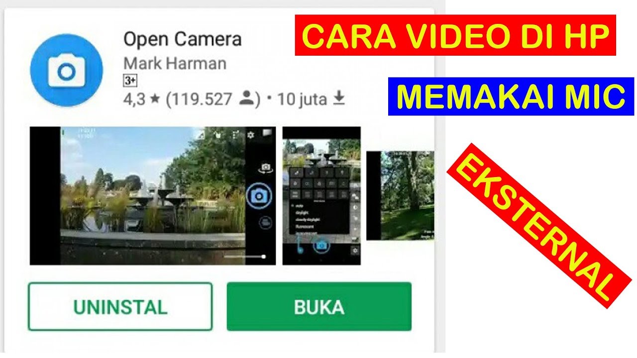 CARA REKAM VIDEO DI HP ANDROID PAKAI MIC EXTERNAL - YouTube