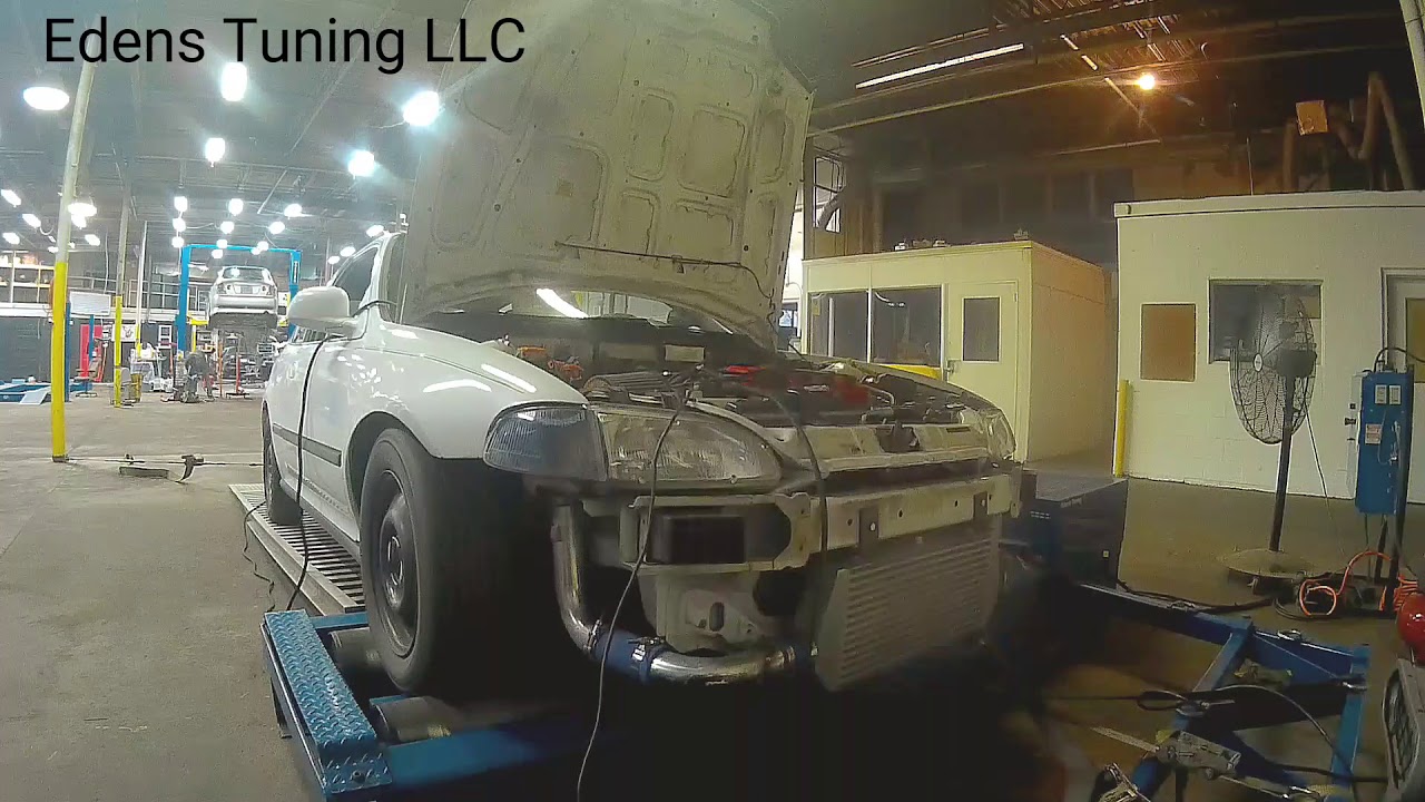 Stock D16z6 15G Greddy turbo kit - YouTube