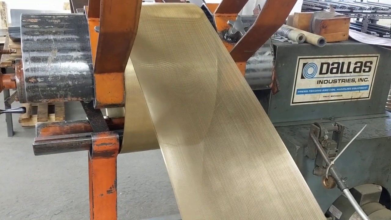 Soft Brass Perforated Metal Screen Coil | Clark Perforating Company ...
