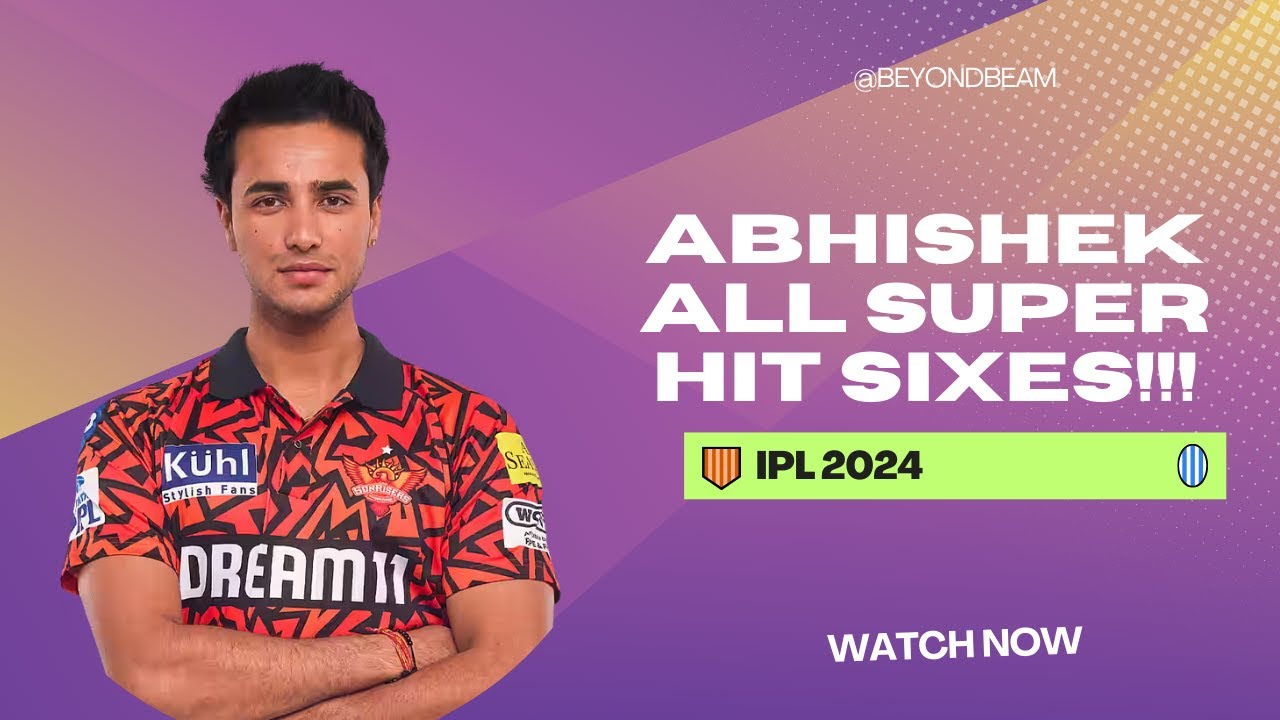 Abhishek's all sixes in IPL 2024. Super Shots, Excitement #cricket # ...