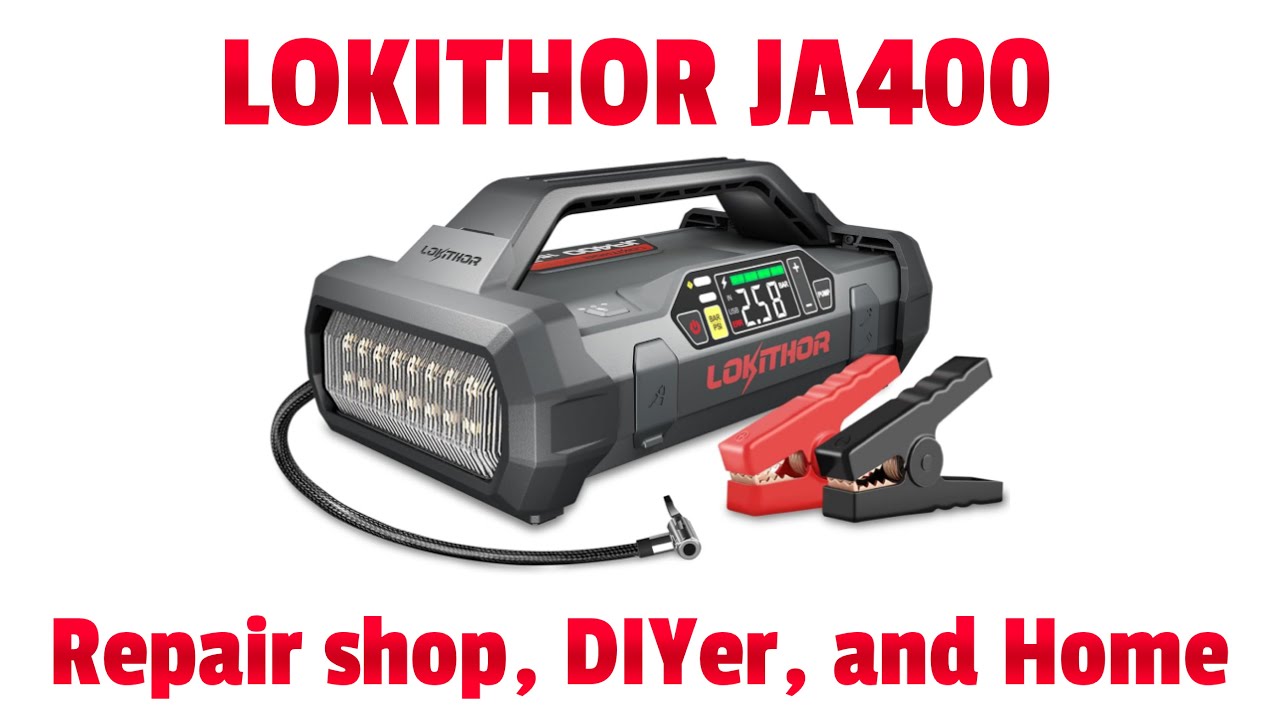 LOKITHOR JA400 - jump pack and compressor - YouTube