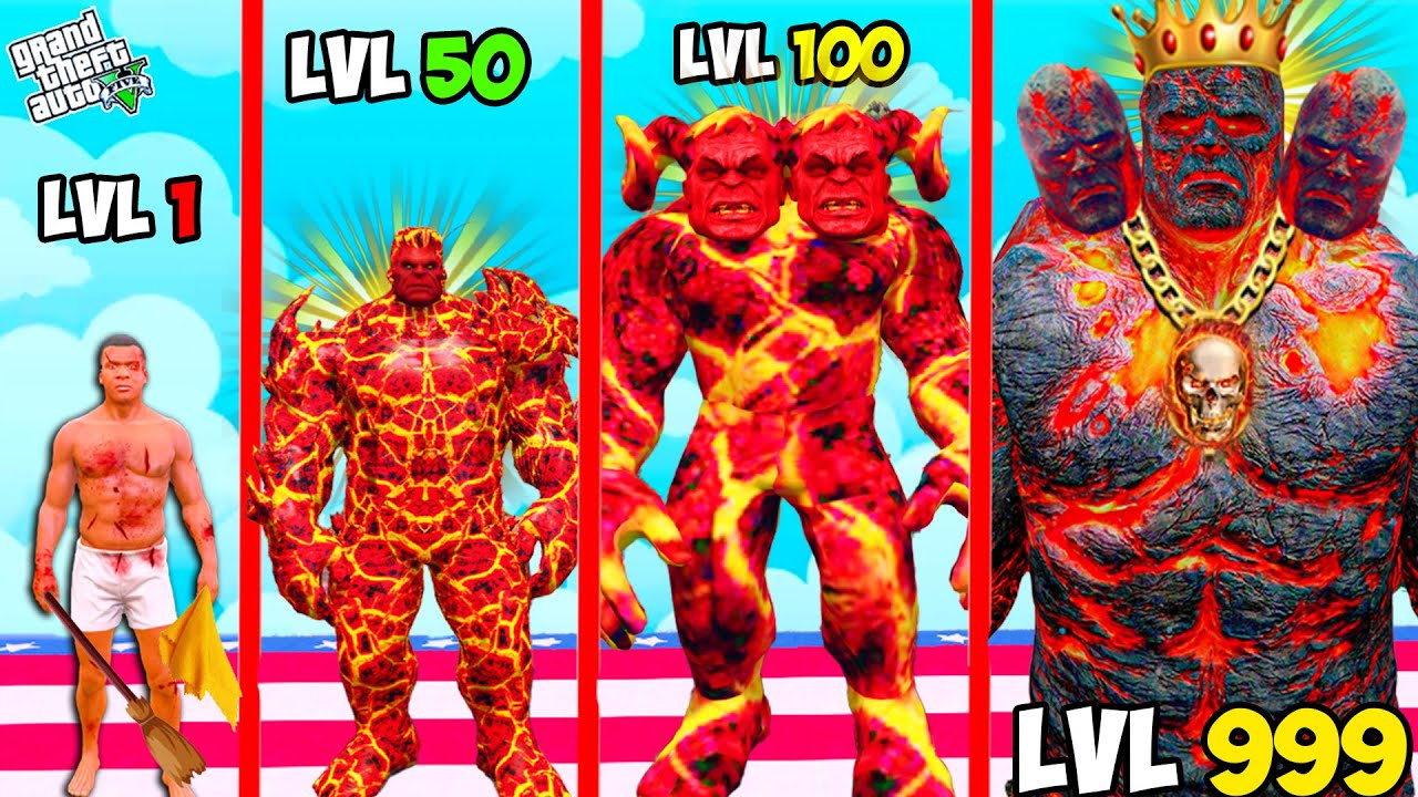 SHINCHAN Growing BIGGEST LAVA GOD HULK FAMILY In GTA 5! - YouTube