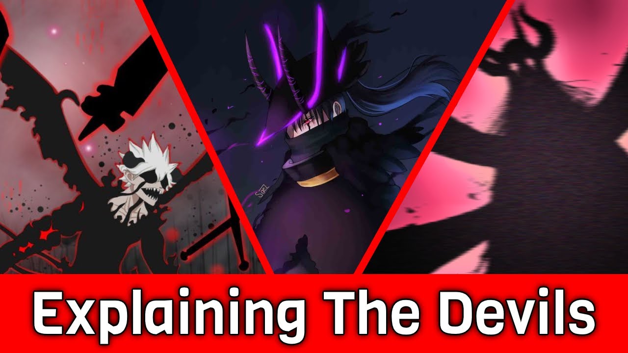 Explaining The Devils In Black clover||Black clover dark triad, demon ...