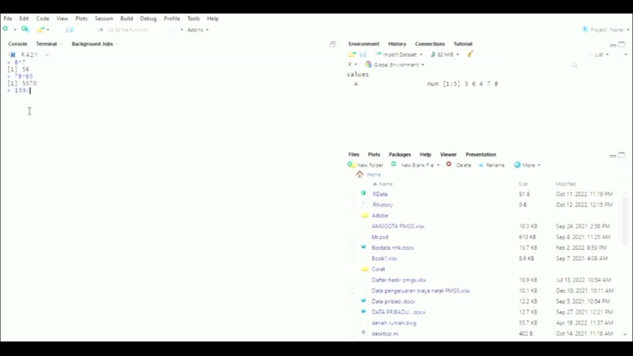 CARA DASAR MENGGUNAKAN APLIKASI SOFTWARE R STUDIO - YouTube