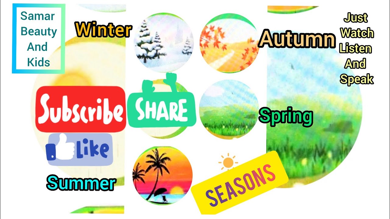 learn seasons Name.Season in the year. Name of Four Seasons.#samar ...