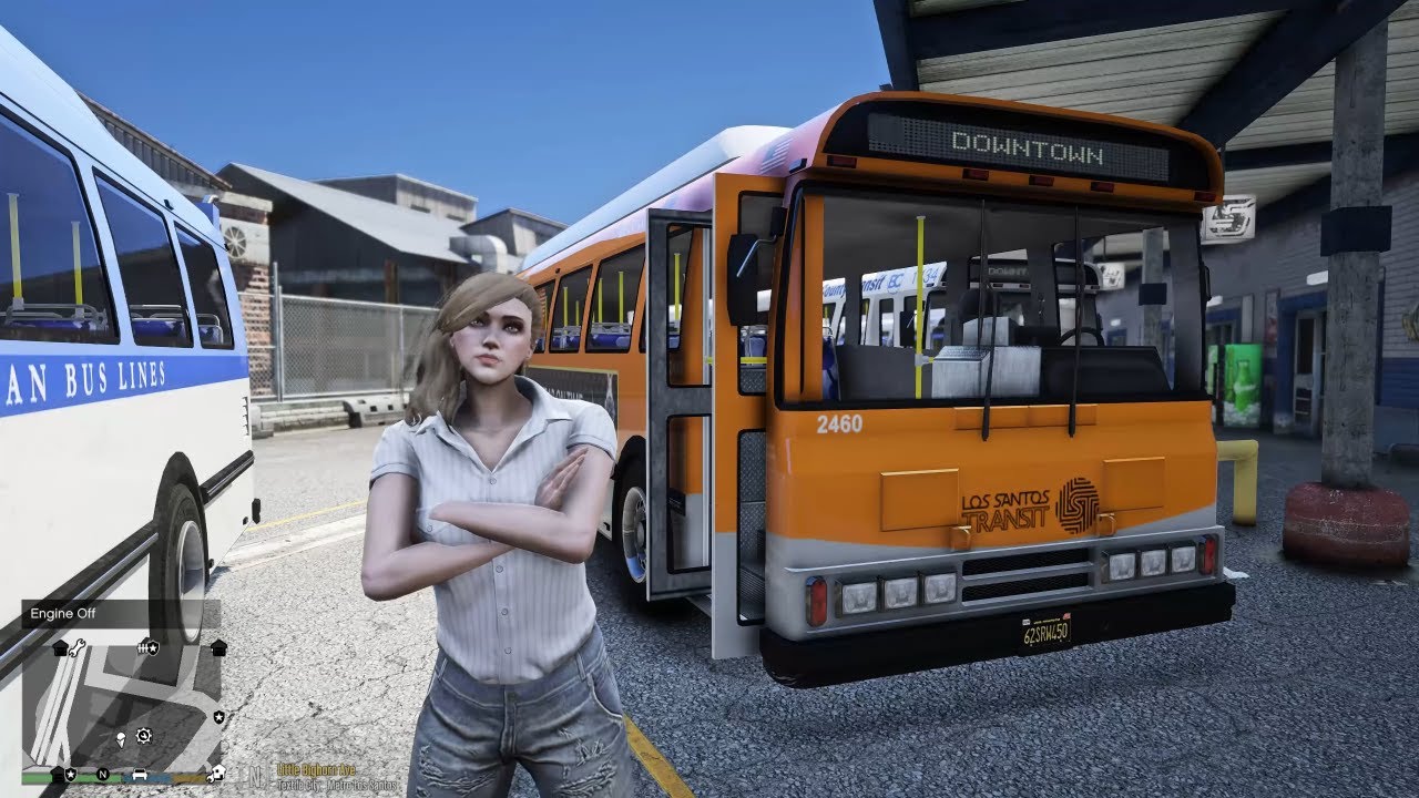 Gta 5 Let's Go To Work As A LS Transit Female Bus Driver - Downtown To ...