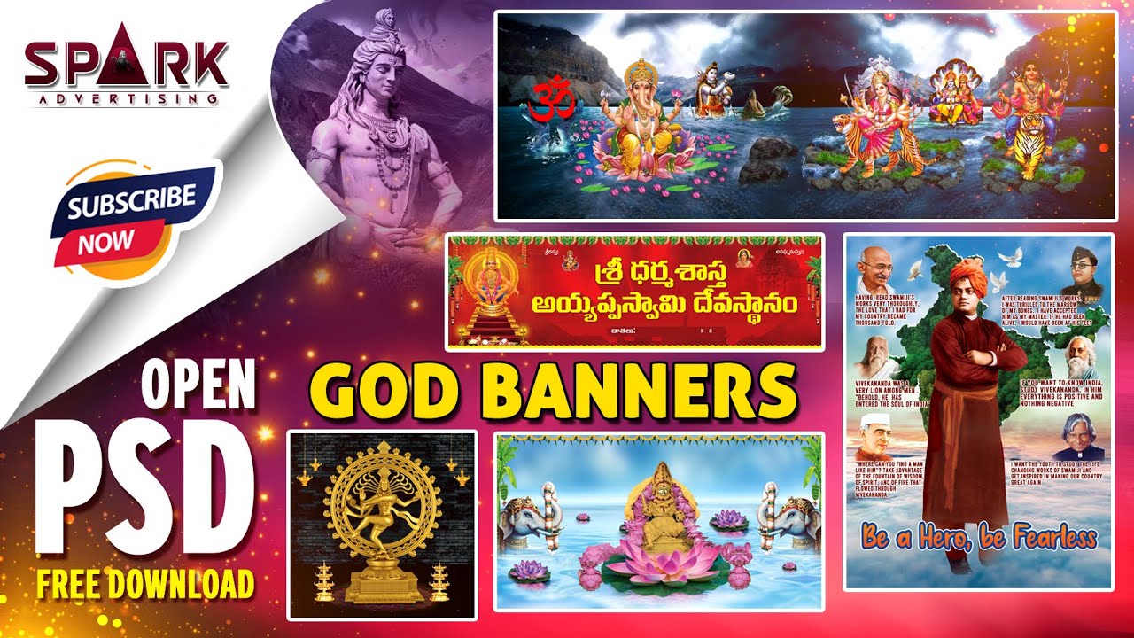 07 GODS & GREAT PERSON BANNER & POSTER FREE DOWNLOAD - YouTube