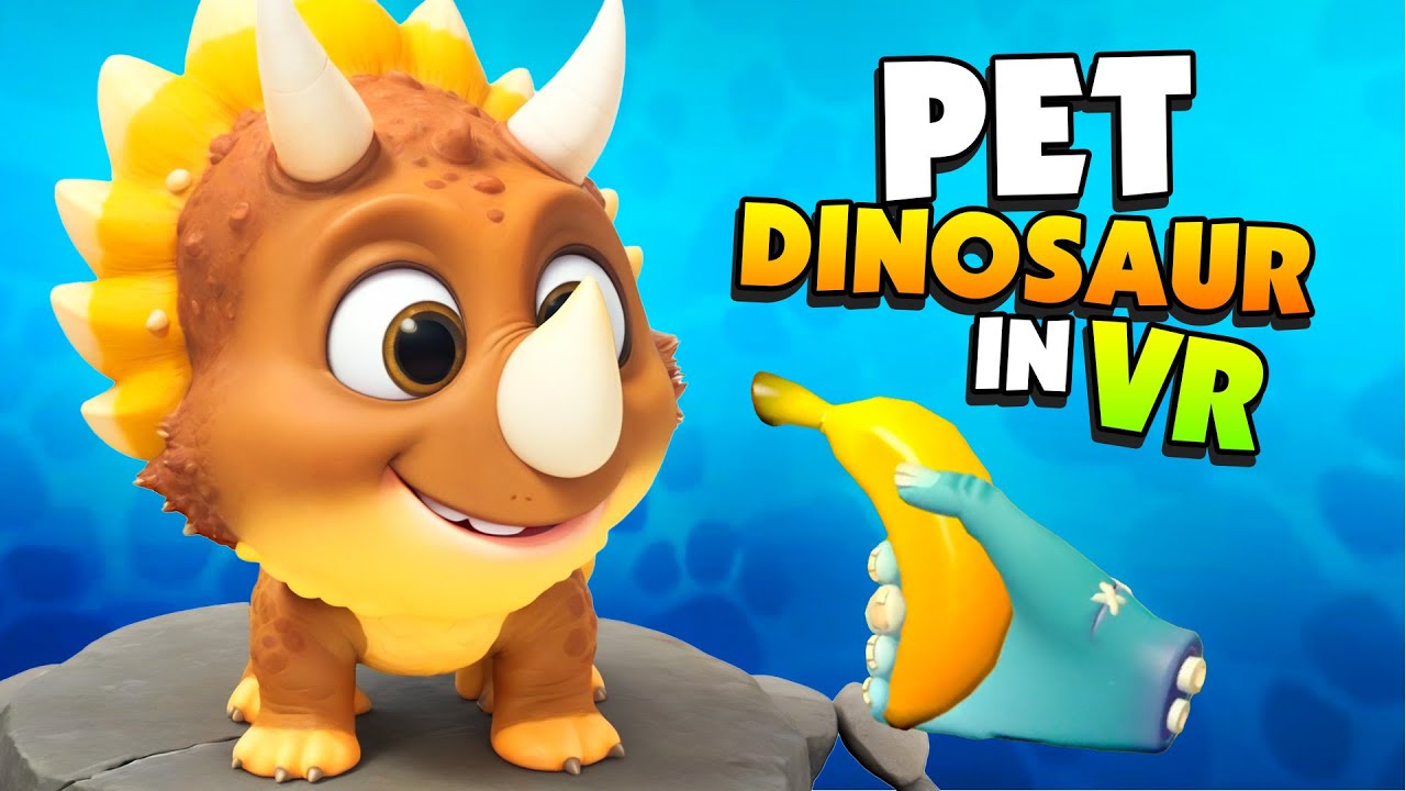 I Got A PET DINOSAUR in VR! - Pets & Stuff VR - YouTube