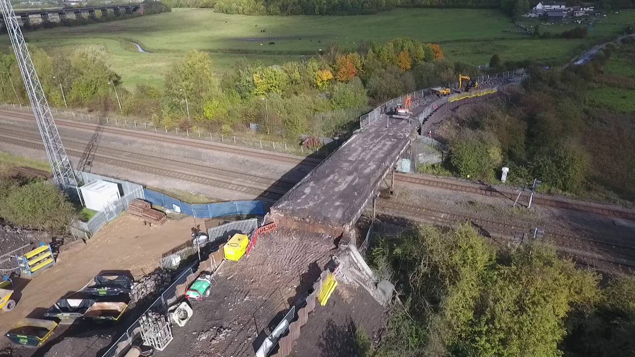 Awsworth Road Rail Bridge Replacement - YouTube