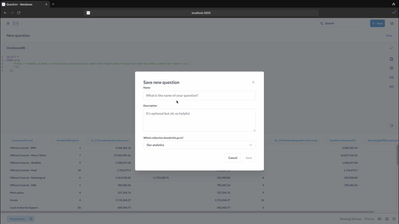 Metabase: How to Connect & Query Web CSV files with Metabase via ClickhouseDB - YouTube