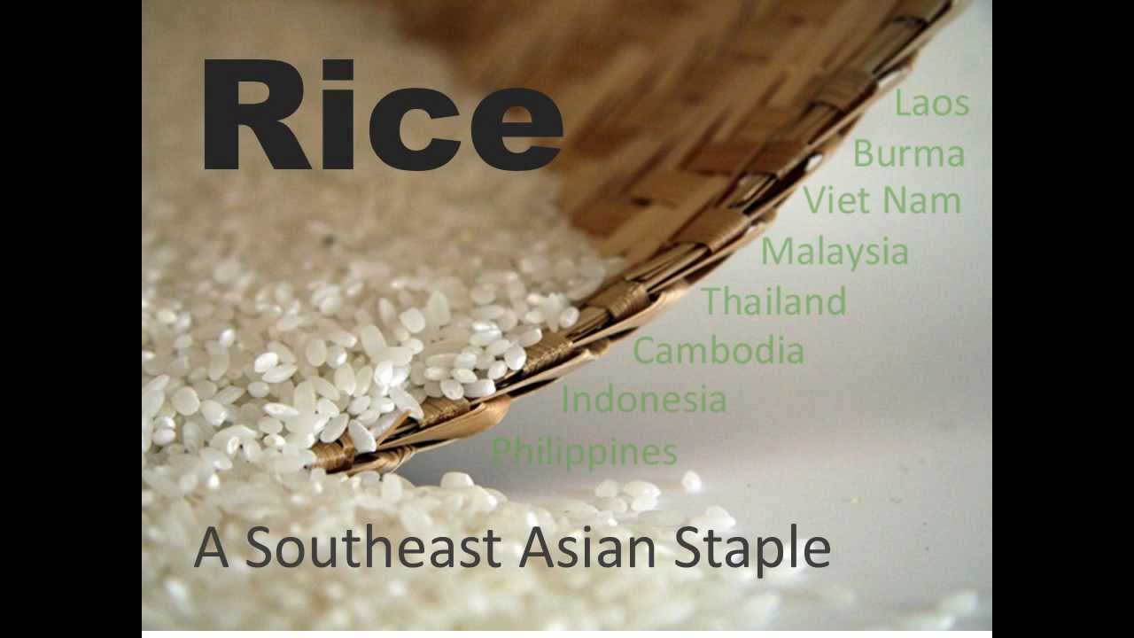 Rice, Southeast Asia - YouTube