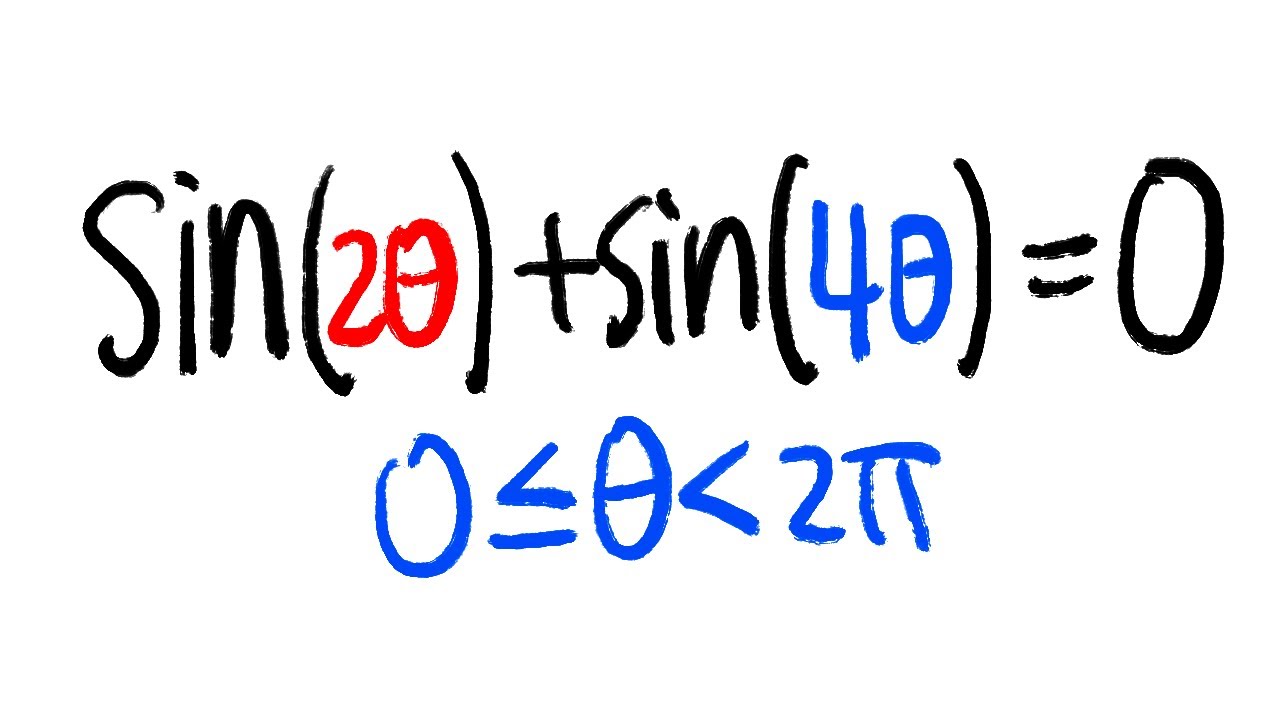 trigonometric equation sin(2x)+sin(4x)=0 with 8 solutions, AP ...