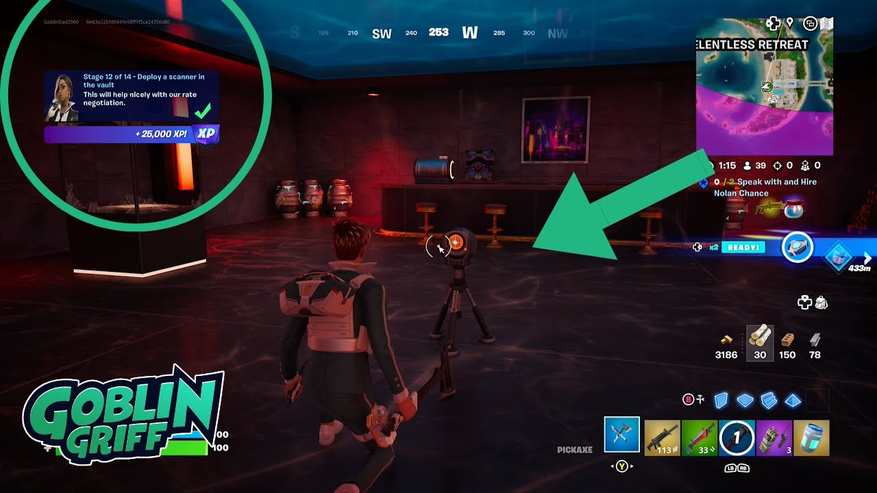 How to deploy a scanner in the vault | Fortnite Nolan Chance - YouTube