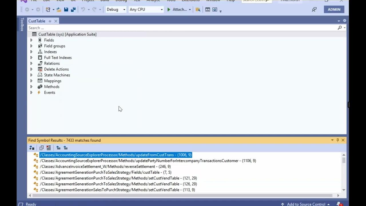 Find References in Visual Studio | Microsoft Dynamics 365 F&O ...