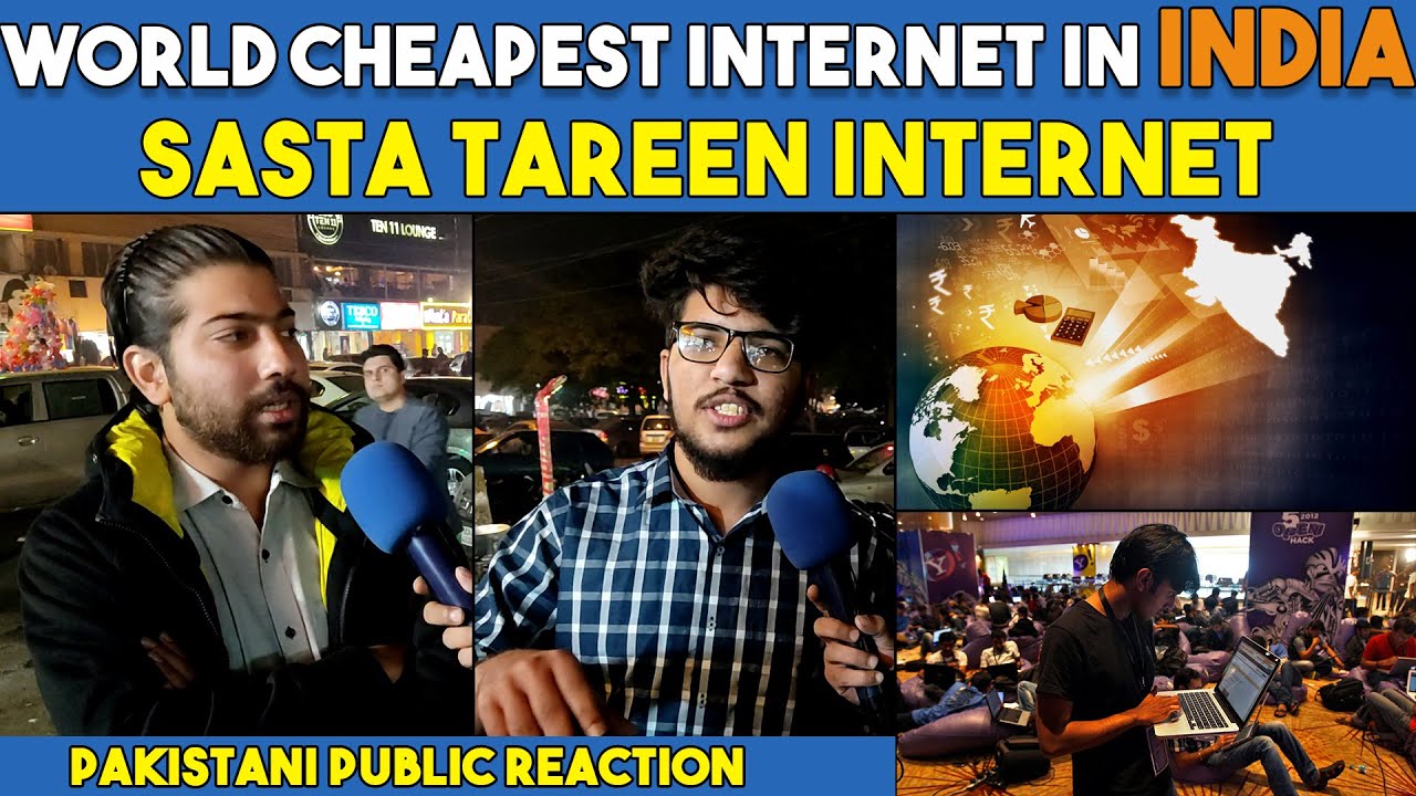INDIA has the World's Cheapest INTERNET | Pakistani Public Reaction ...