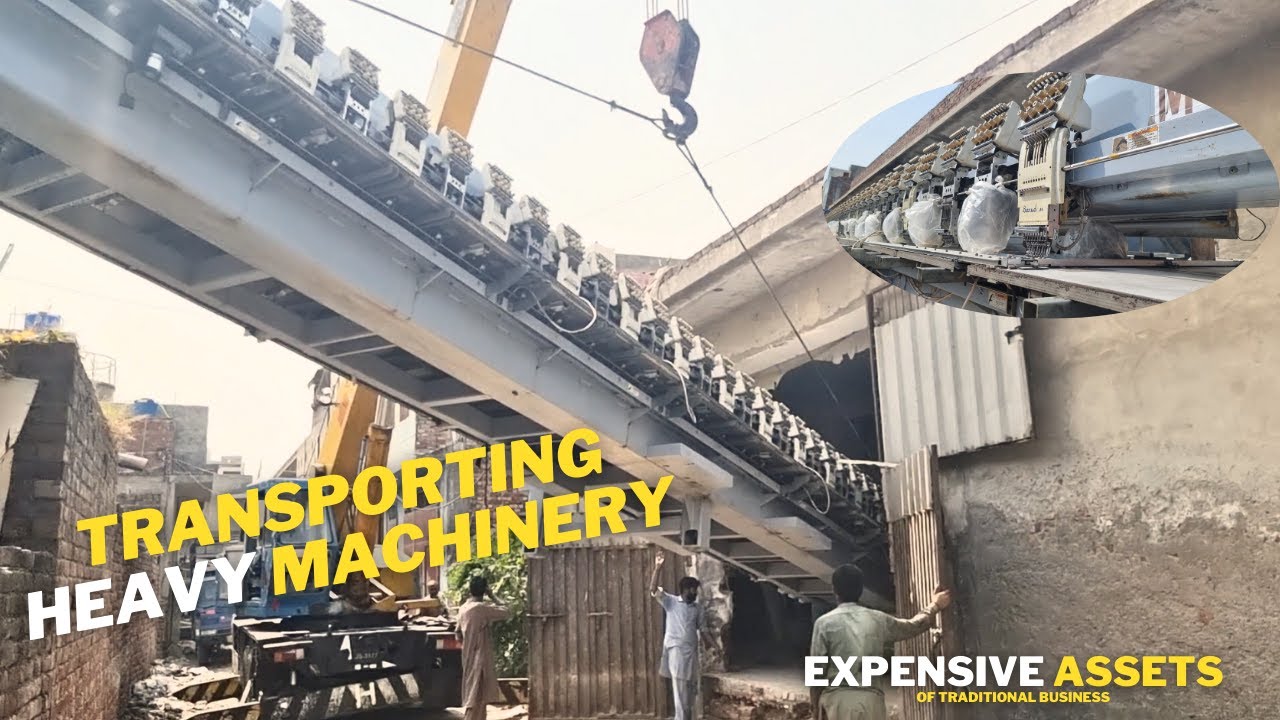 Transporting heavy machinery to warehouse / How to transfer/transport ...