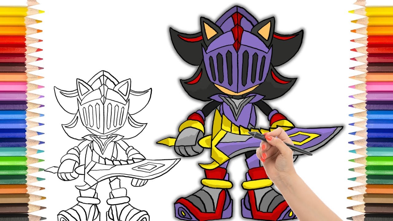 Draw in Easy Steps🟠 Sir LANCELOT SHADOW 🟠|Shadow the hedgehog # ...