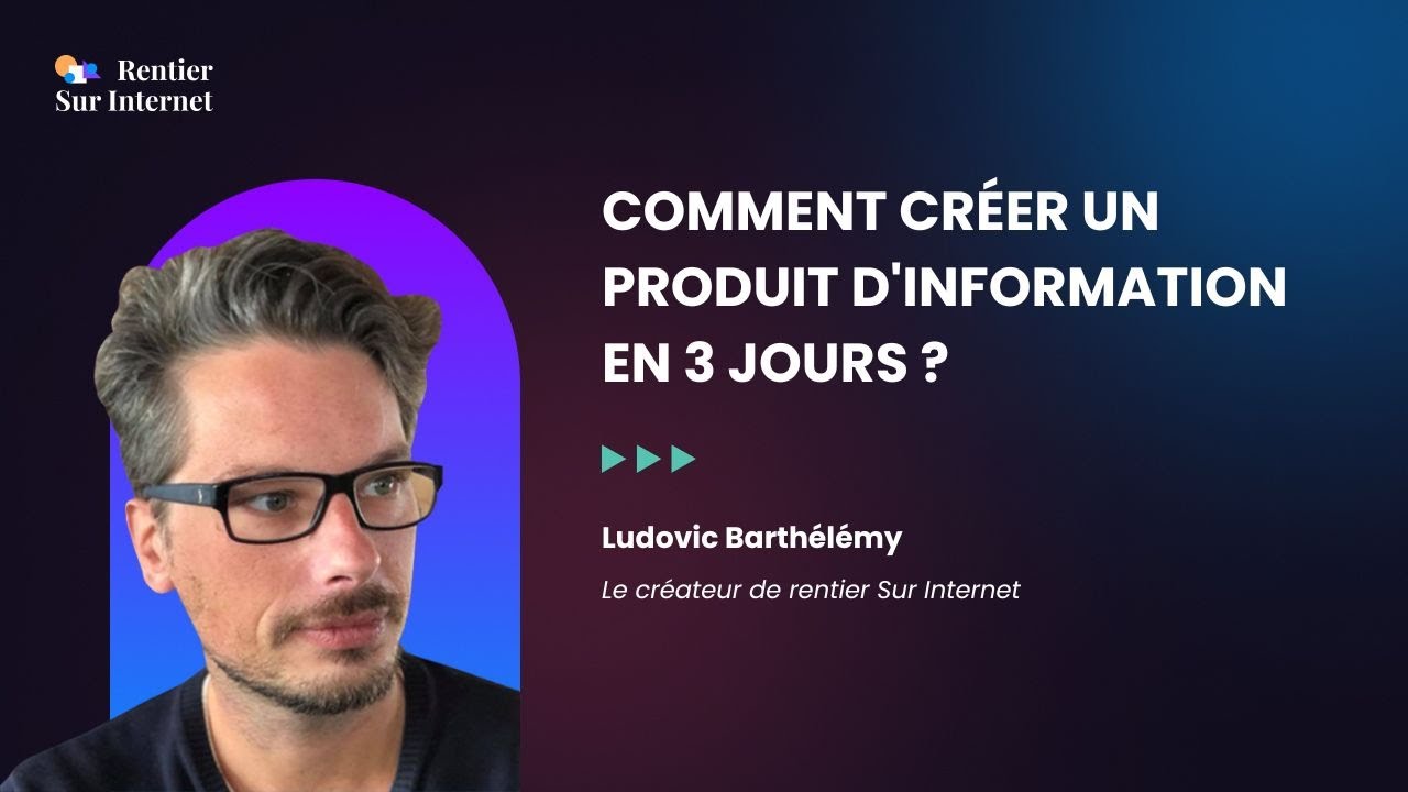 Comment CRÉER un produit D'INFORMATION en 3 JOURS - YouTube