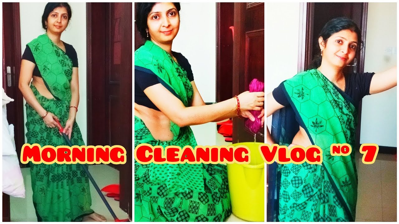 Morning Routine | Desi Cleaning Vlog | Saree Vlogs | Indian Lady Daily ...