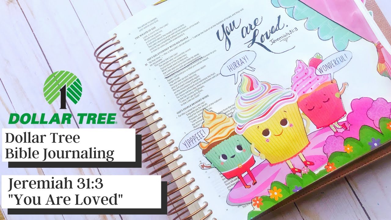 Dollar Tree Bible Journaling - DIY Die Cuts - Jeremiah 31 - You Are ...