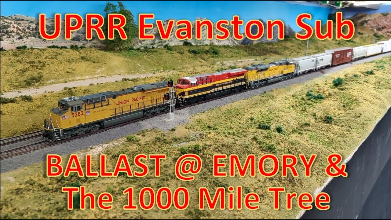 WEEKLY LAYOUT UPDATE- Ballast @ Emory and the 1000 Mile Tree-UPRR ...