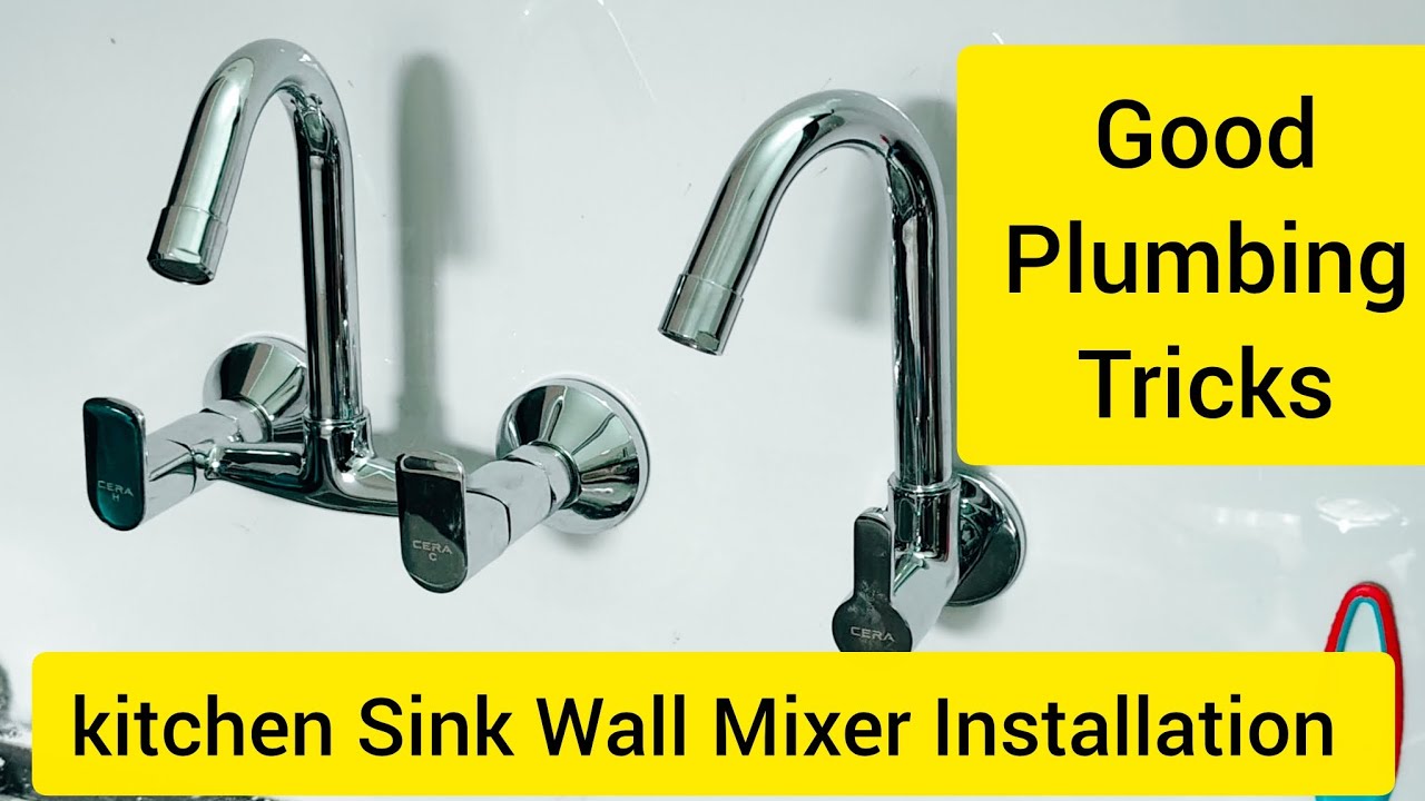 HOW To Install Kitchen MIXER TAP ! Kitchen Sink Mixer ! Wow Acsilent ...