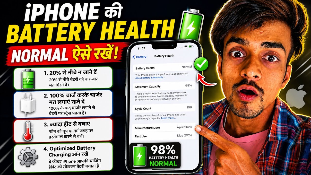 100% Useful iPhone Battery Saving Tricks | Hindi - YouTube