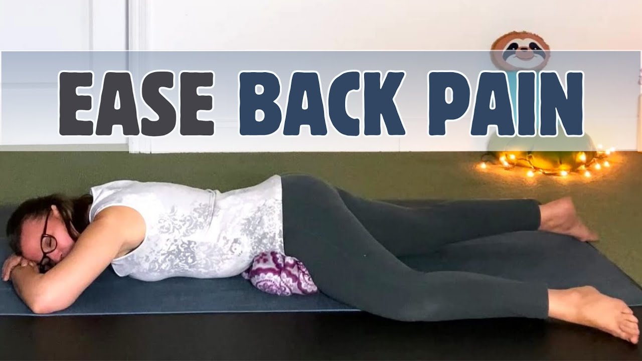 EASE BACK PAIN AND TIGHTNESS | Gentle Yoga Stretches #backpainrelief ...