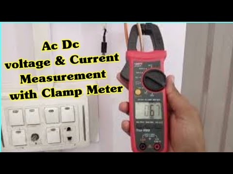 How to measure Ac Dc voltage and Current with clamp meter - YouTube