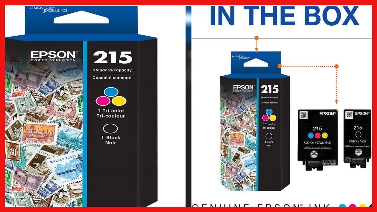 EPSON T215 -Ink Standard Capacity Black & Color -Cartridge Combo Pack ...