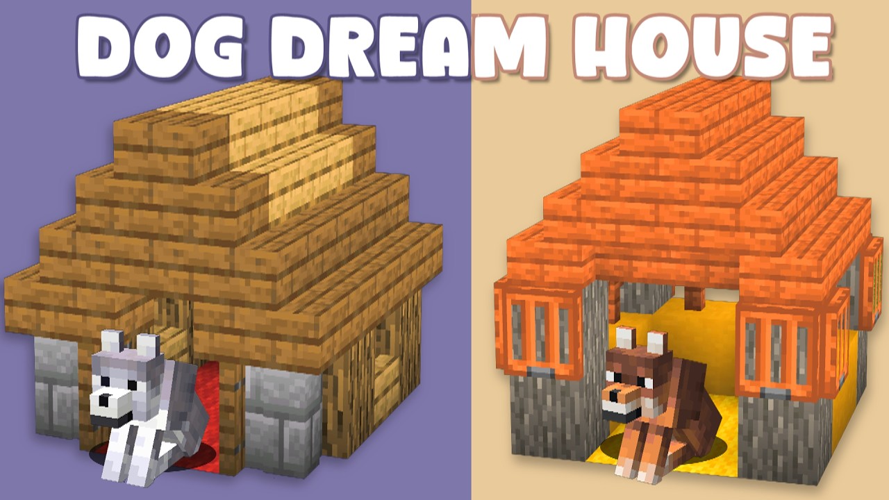 Building House for Every NEW DOG in Minecraft ! - YouTube