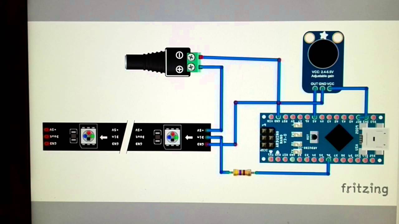 Vu-Meter Fritzing - YouTube