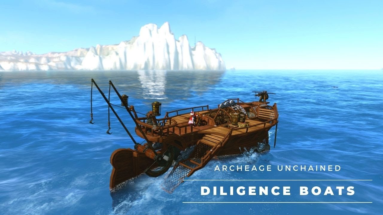 Diligence Boats & Gone Fishing Title - Archeage Unchained - YouTube