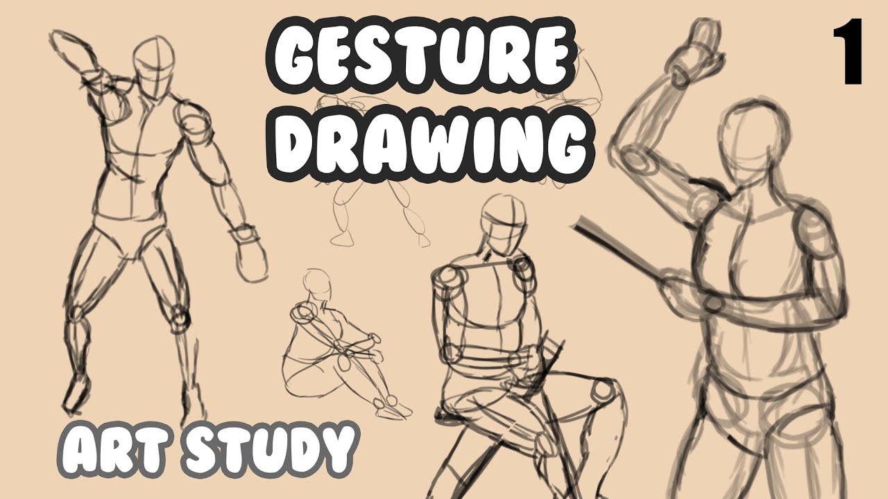 Gesture Drawing #1 - Daily Study - REAL TIME - YouTube