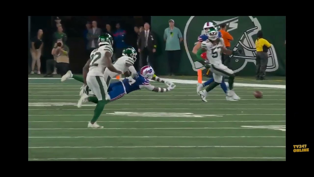 Jets Score a Punt Return Touchdown Vs Bills in Ot - YouTube