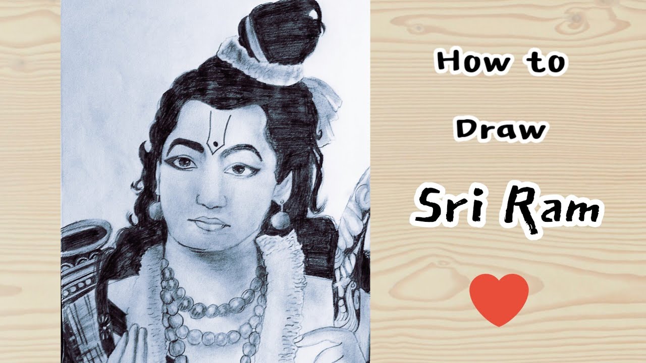 How to Draw Sri Rama | Pencil Sketch | #youtube #viral #pencilsketch # ...