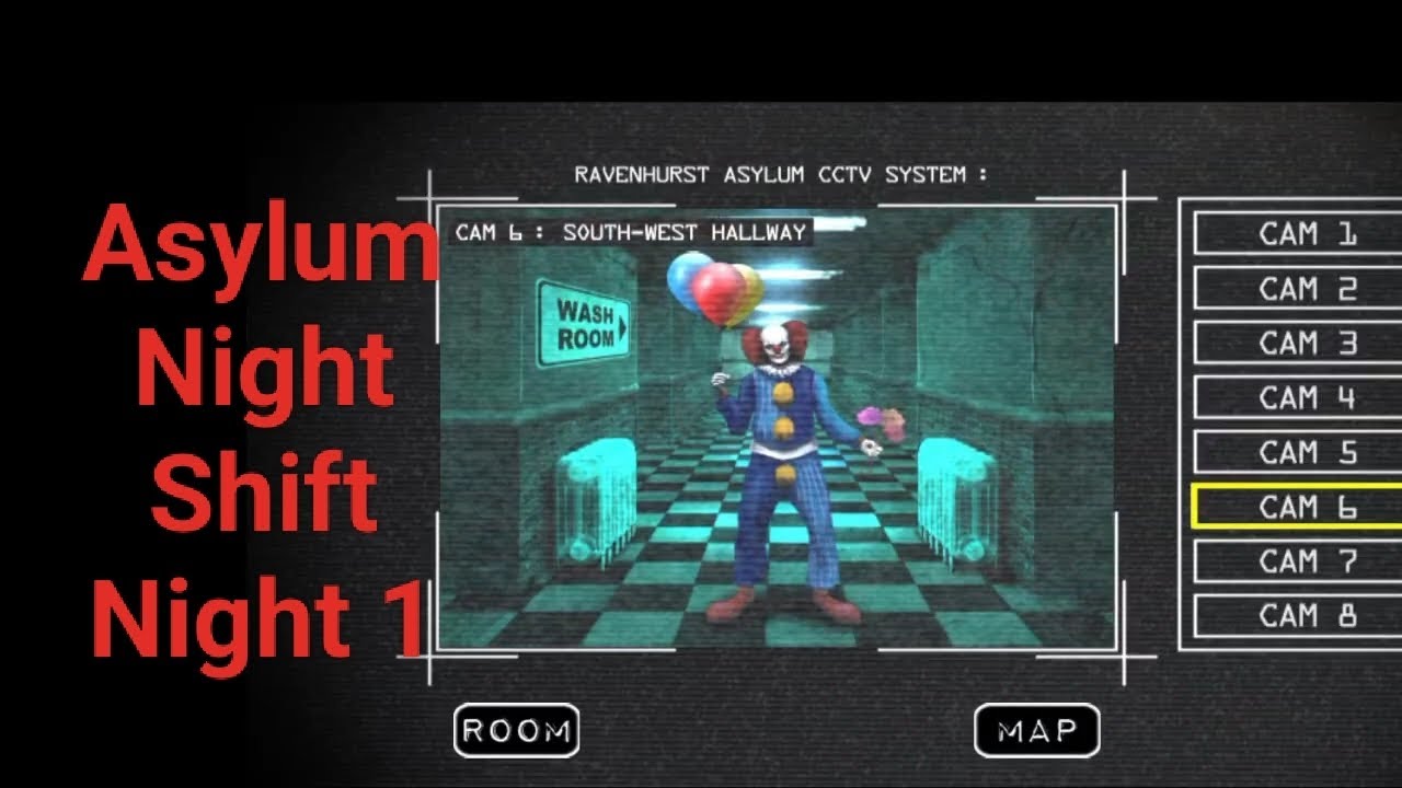 Asylum Night Shift Night 1 horror game 😱 - YouTube