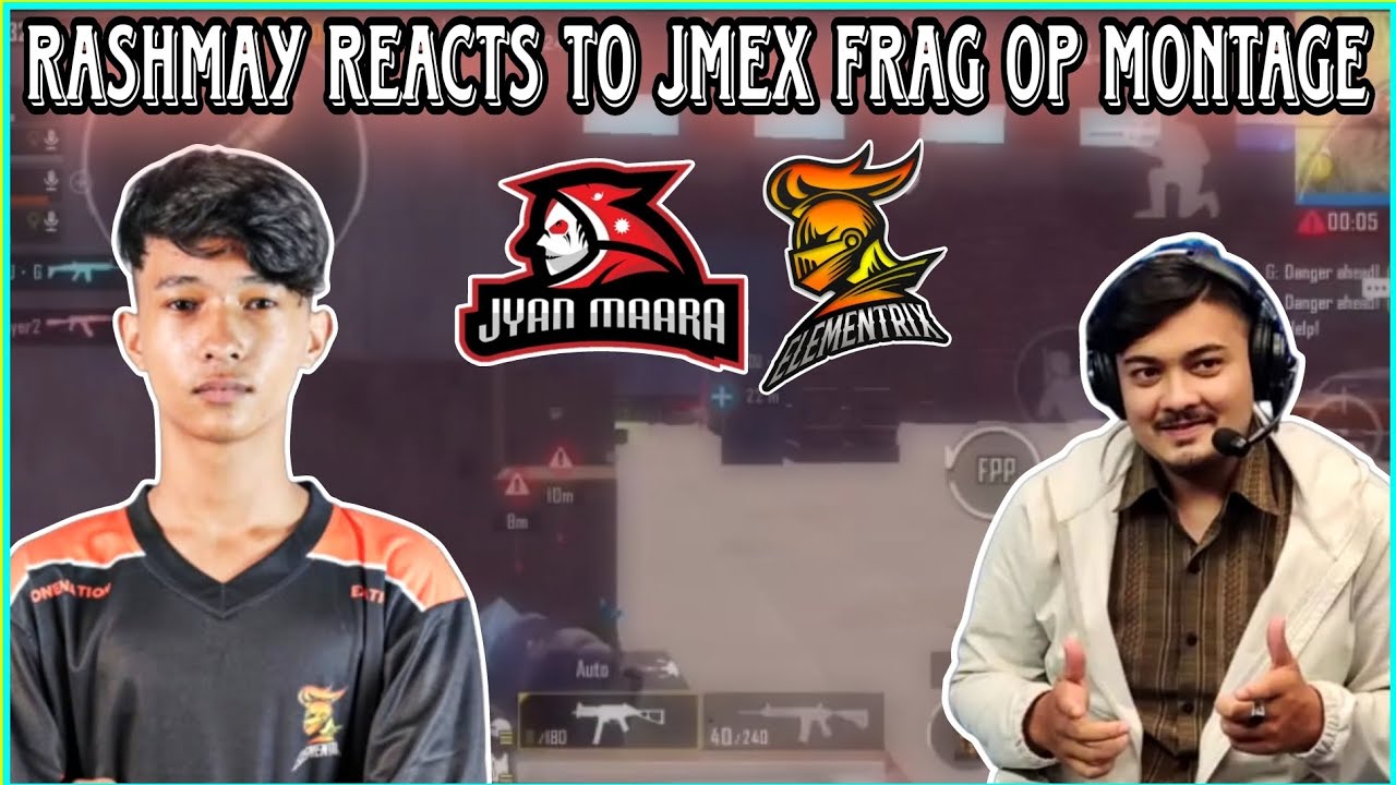 Rashmay Casts Reacts to JMEx FRAG OP Montage 🔥 | Clash with kvn - YouTube