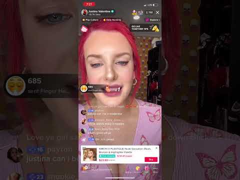 Justina valentine TikTok live