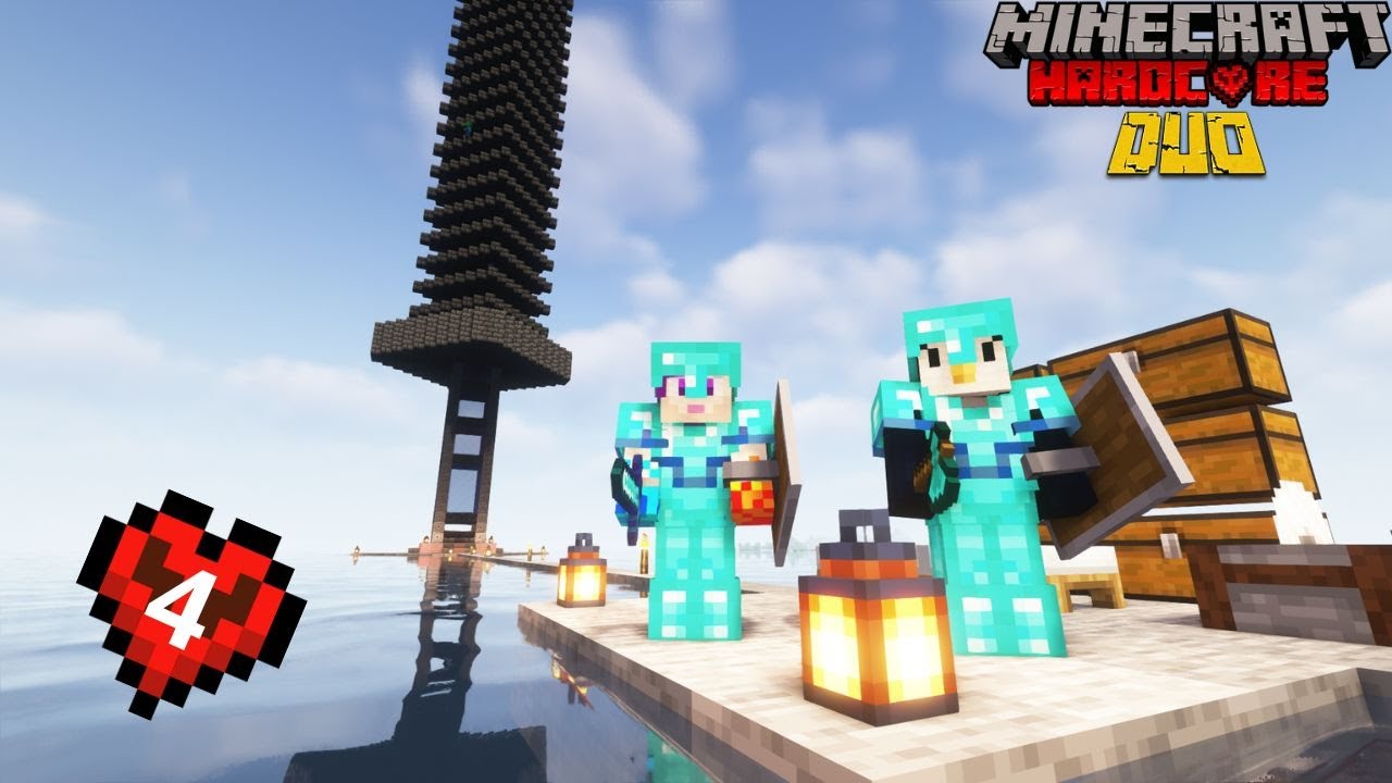 Cette TOUR à MOB va nous rendre invincibles !! Minecraft Hardcore duo ...