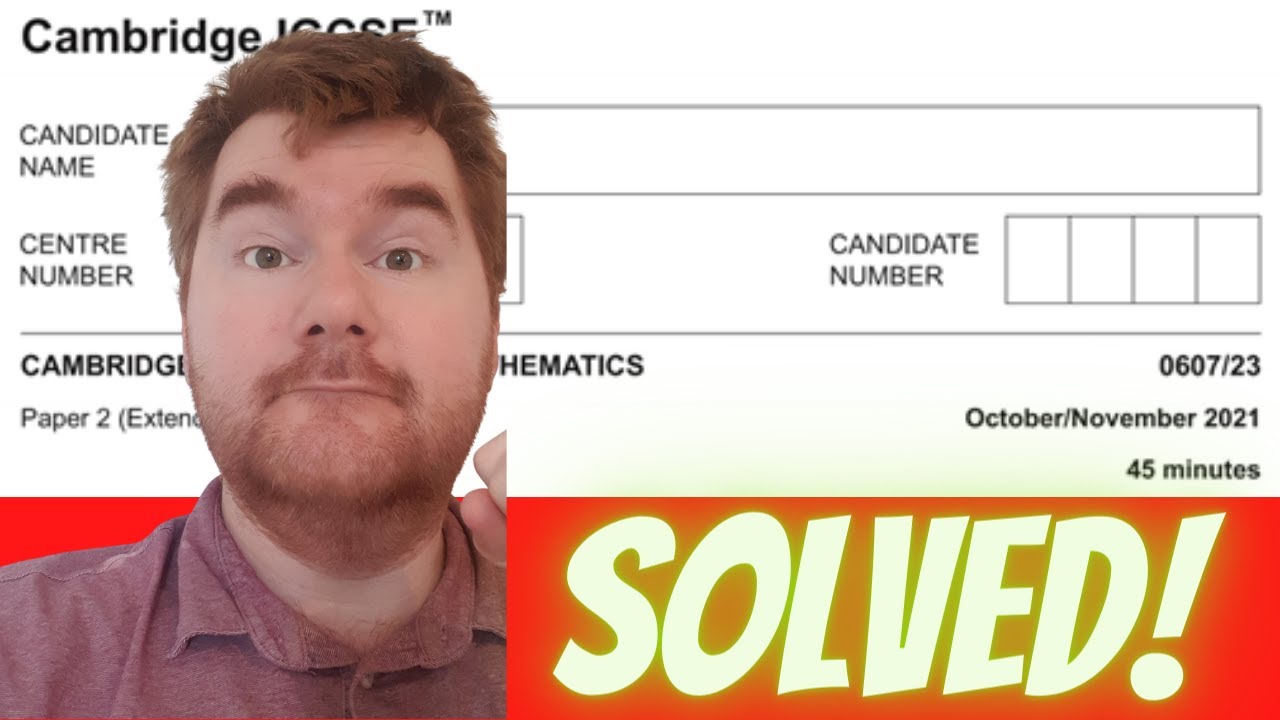 iGCSE Math Paper 2 (3) Oct Nov 2021: Full Guide - YouTube