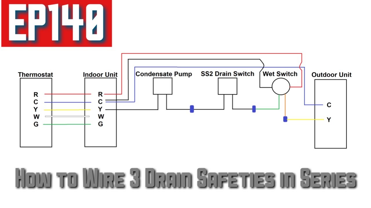 How to Wire 3 Drain Safeties in Series EP140 - YouTube